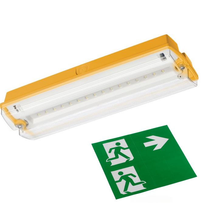 Red Arrow Vanguard Site Bulkhead 110V 3W 6500K LED Maintained/Non-Main