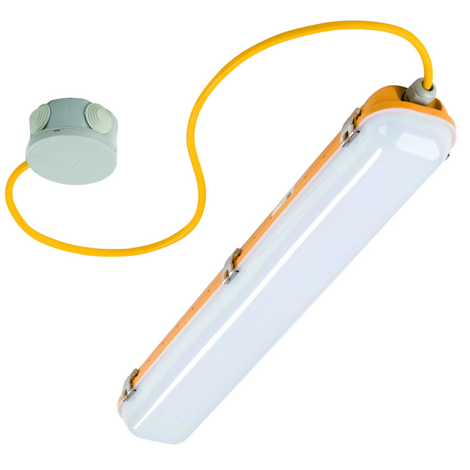 110V 20W 4000K 600mm LED IP65 with 3HR Emergency & Flex & Junction Box
